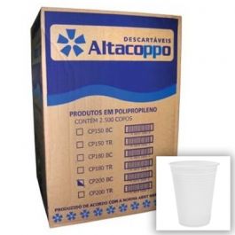Copo Descartável 200ml Altacoppo - Caixa com 2500 Unidades | Cauê distribuidora